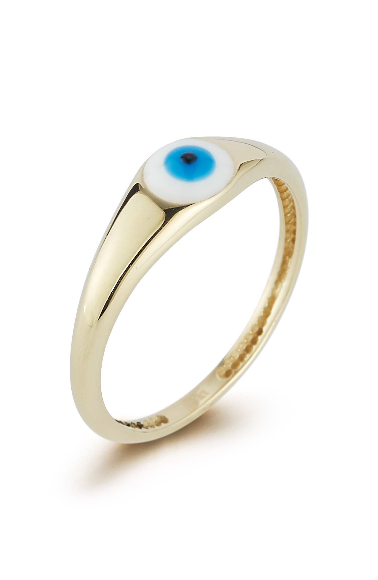 Ember Fine Jewelry 14K Gold Evil Eye Ring - Size 8 | Nordstromrack
