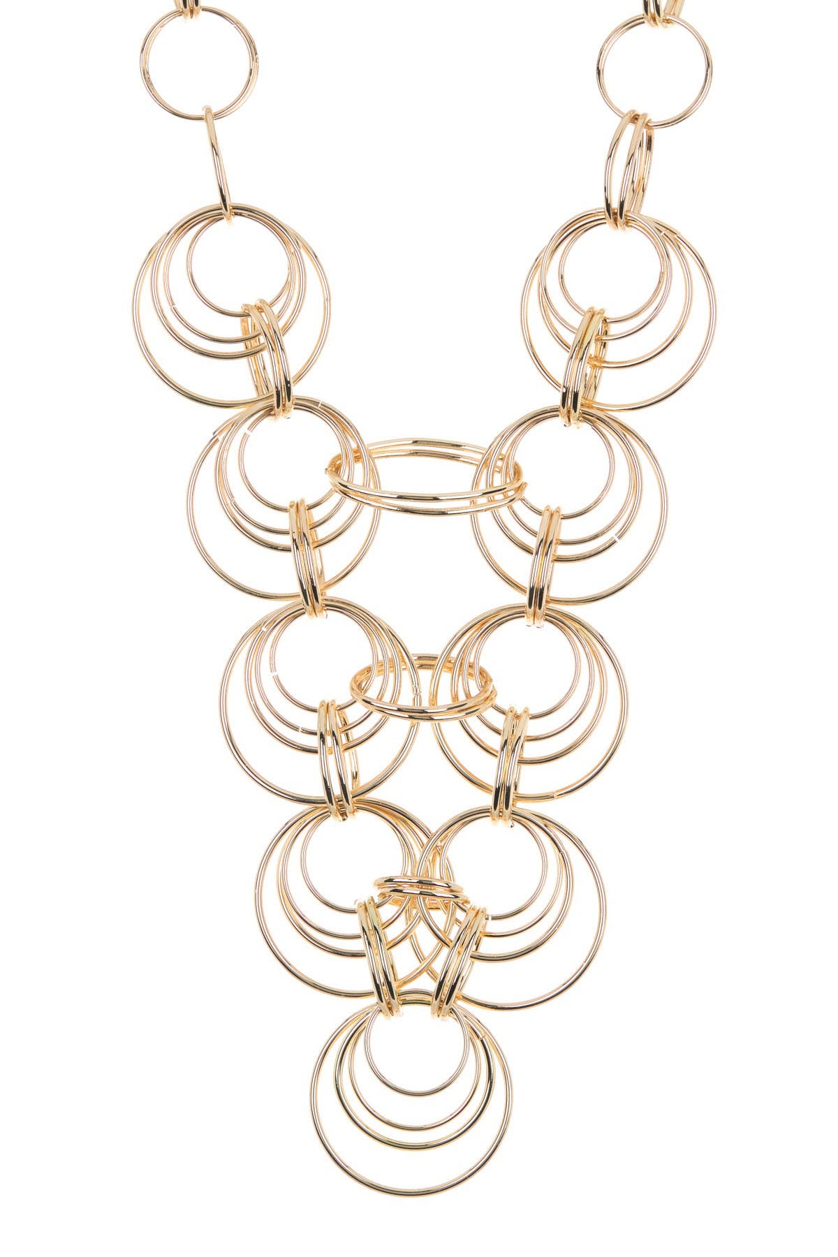 trina Trina Turk Multi Ring Link Statement Necklace | Nordstromrack