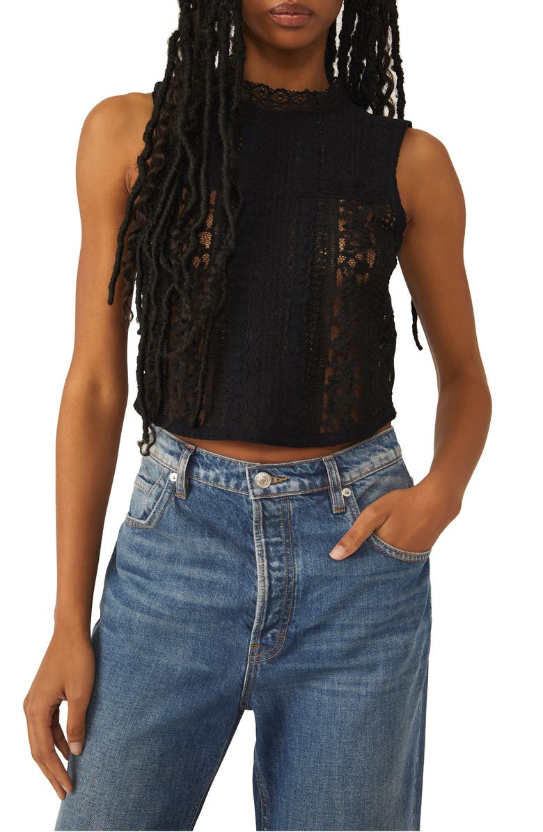 Free People Tea Party Lace Crop Tank | Nordstromrack