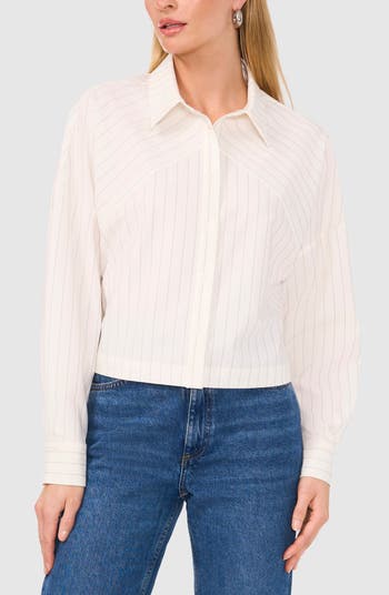 Halogen® Stripe Button-Up Top | Nordstromrack