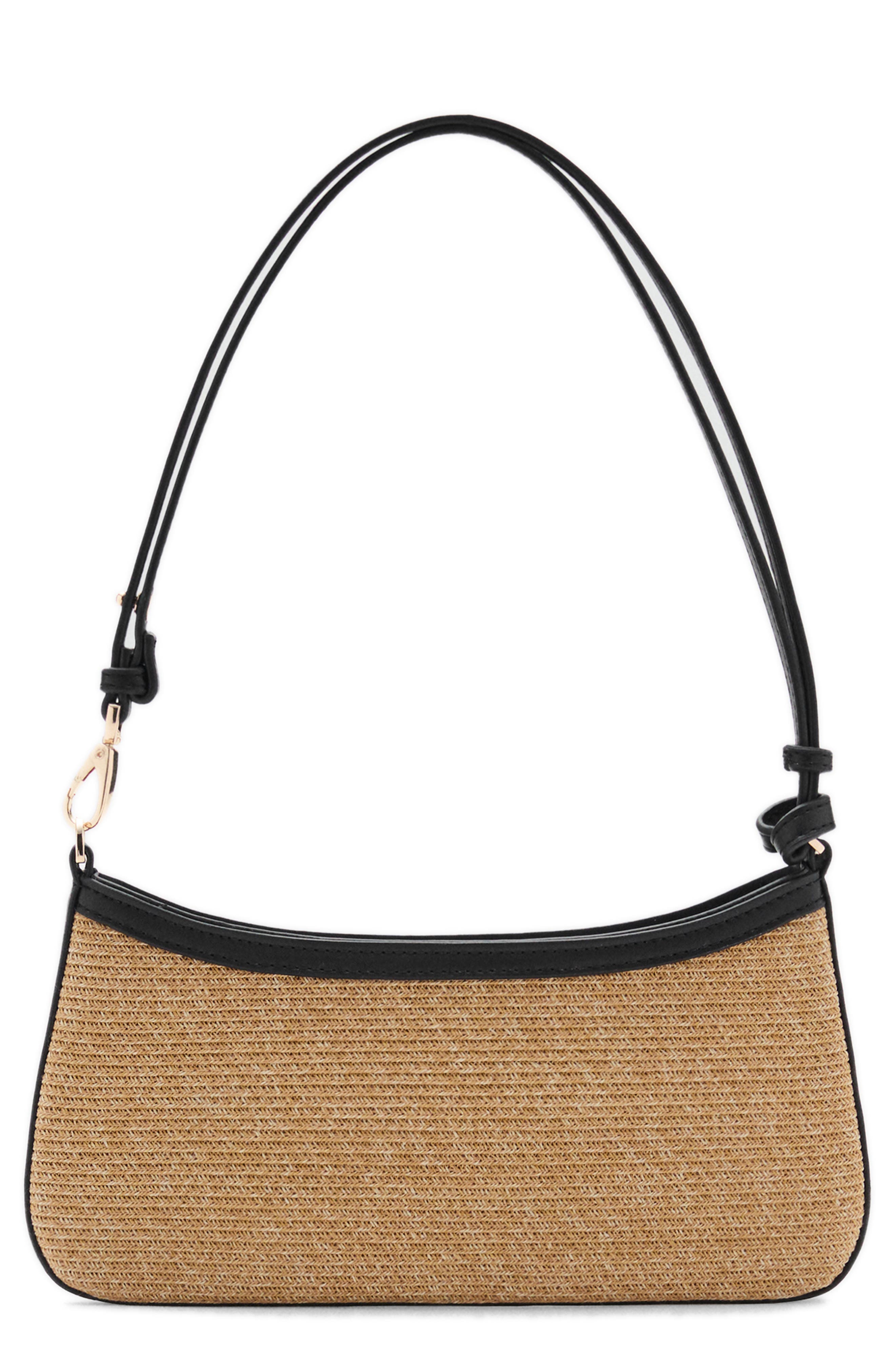 MANGO Natural Fiber Convertible Shoulder Bag | Nordstromrack