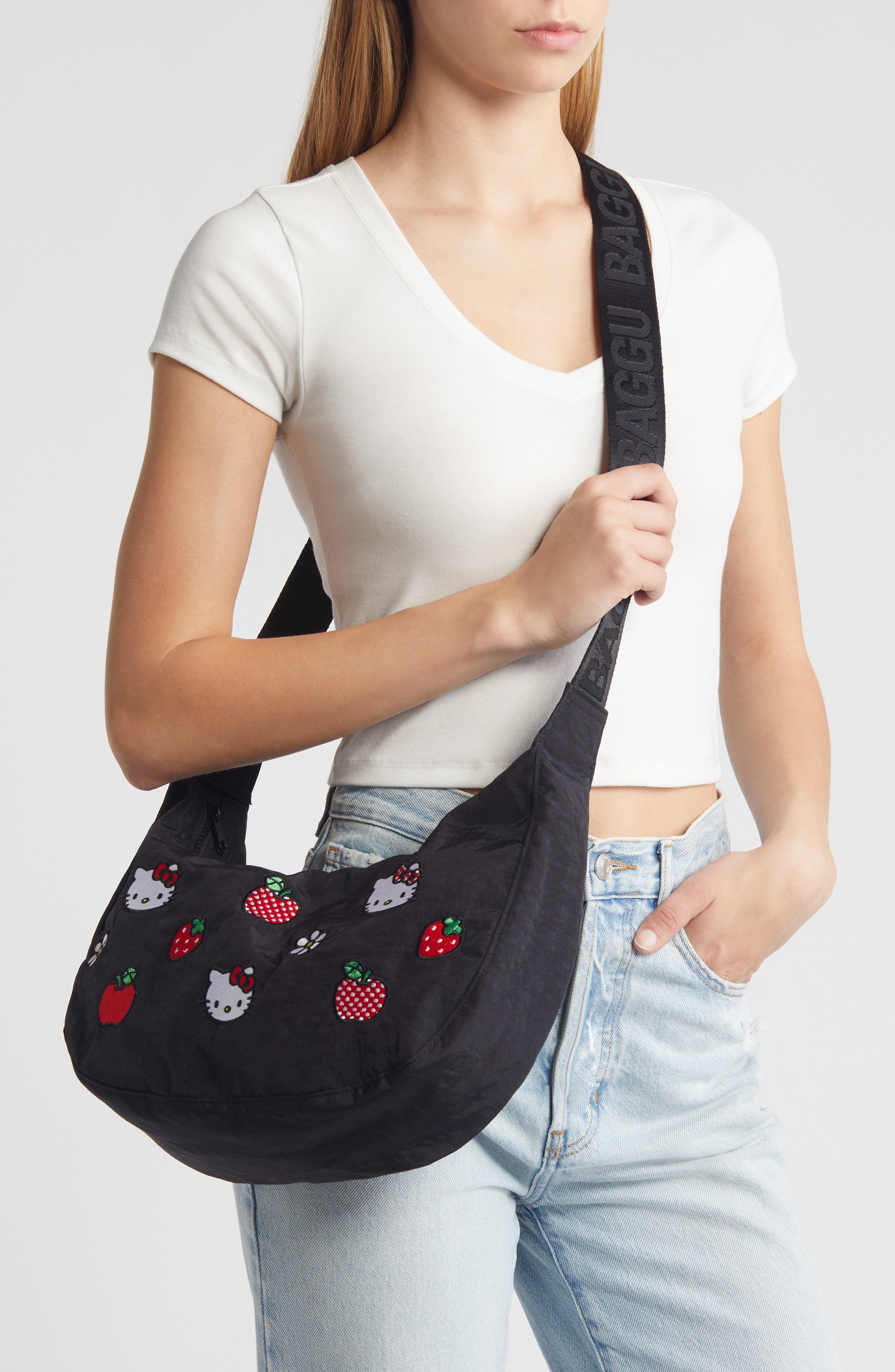 Baggu x Sanrio Hello Kitty® Medium Nylon Crescent Bag | Nordstromrack