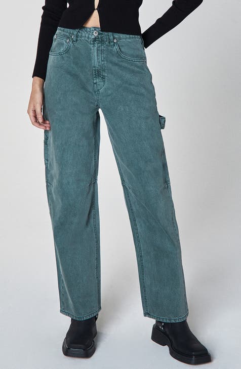 Women's Green High-Waisted Jeans | Nordstrom
