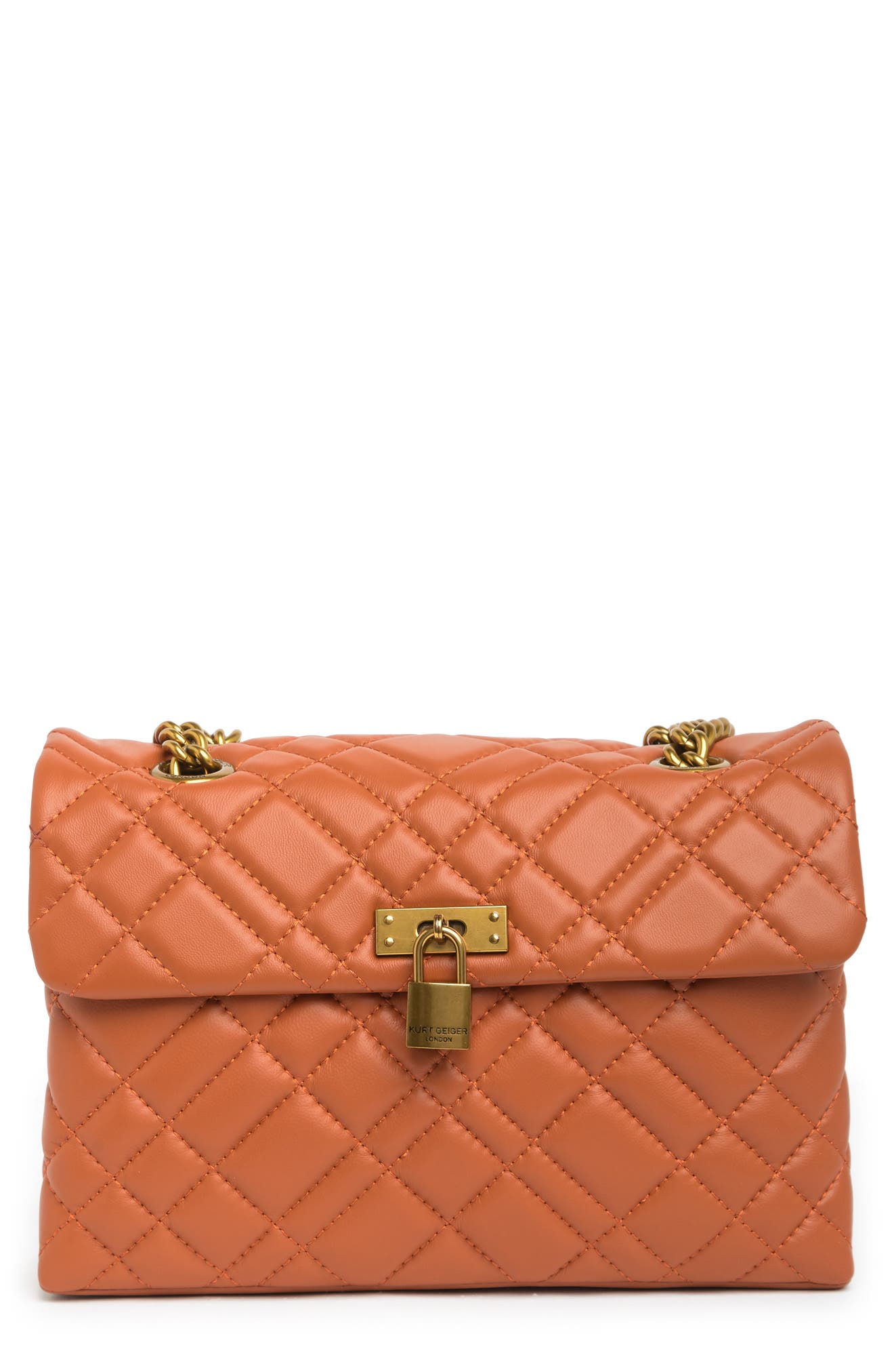 Kurt Geiger London Brixton Leather Lock Shoulder Bag | Nordstromrack