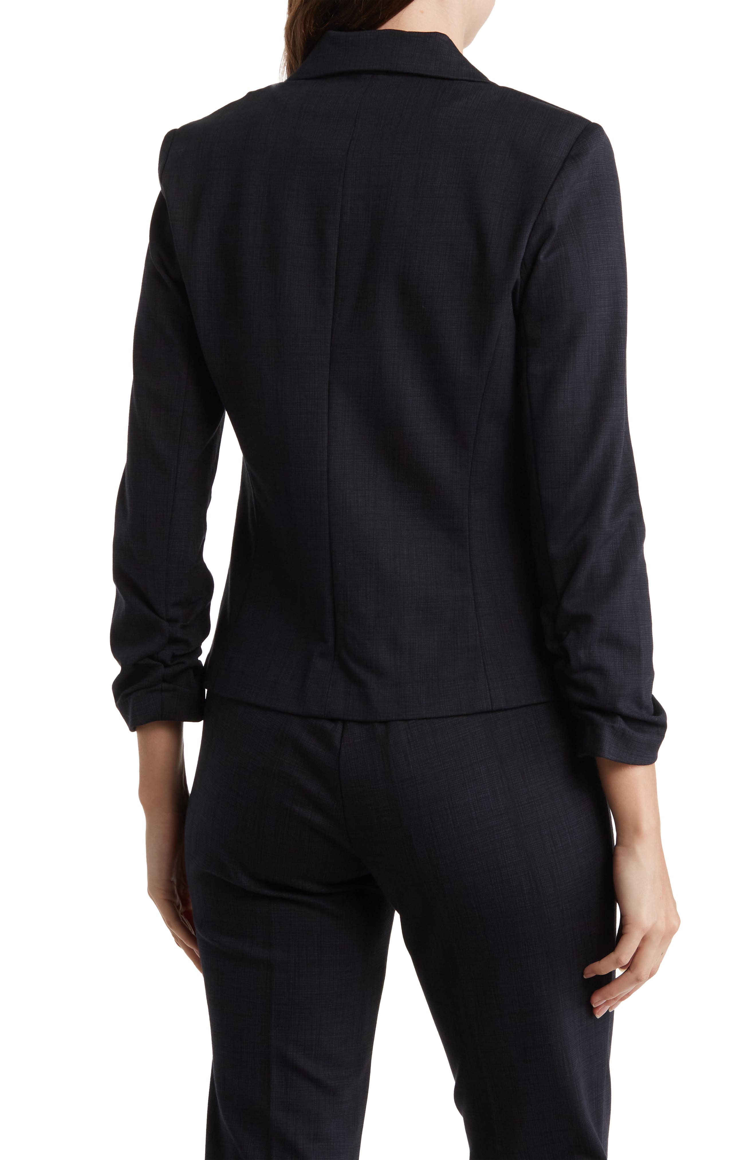 Amanda & Chelsea Ponte Ruched Sleeve Jacket | Nordstromrack