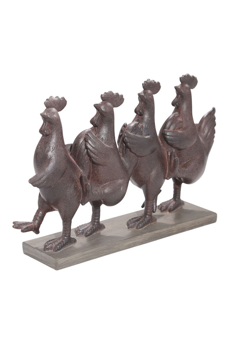 SAGEBROOK Rust Dancing Chickens Shelf Decor | Nordstromrack