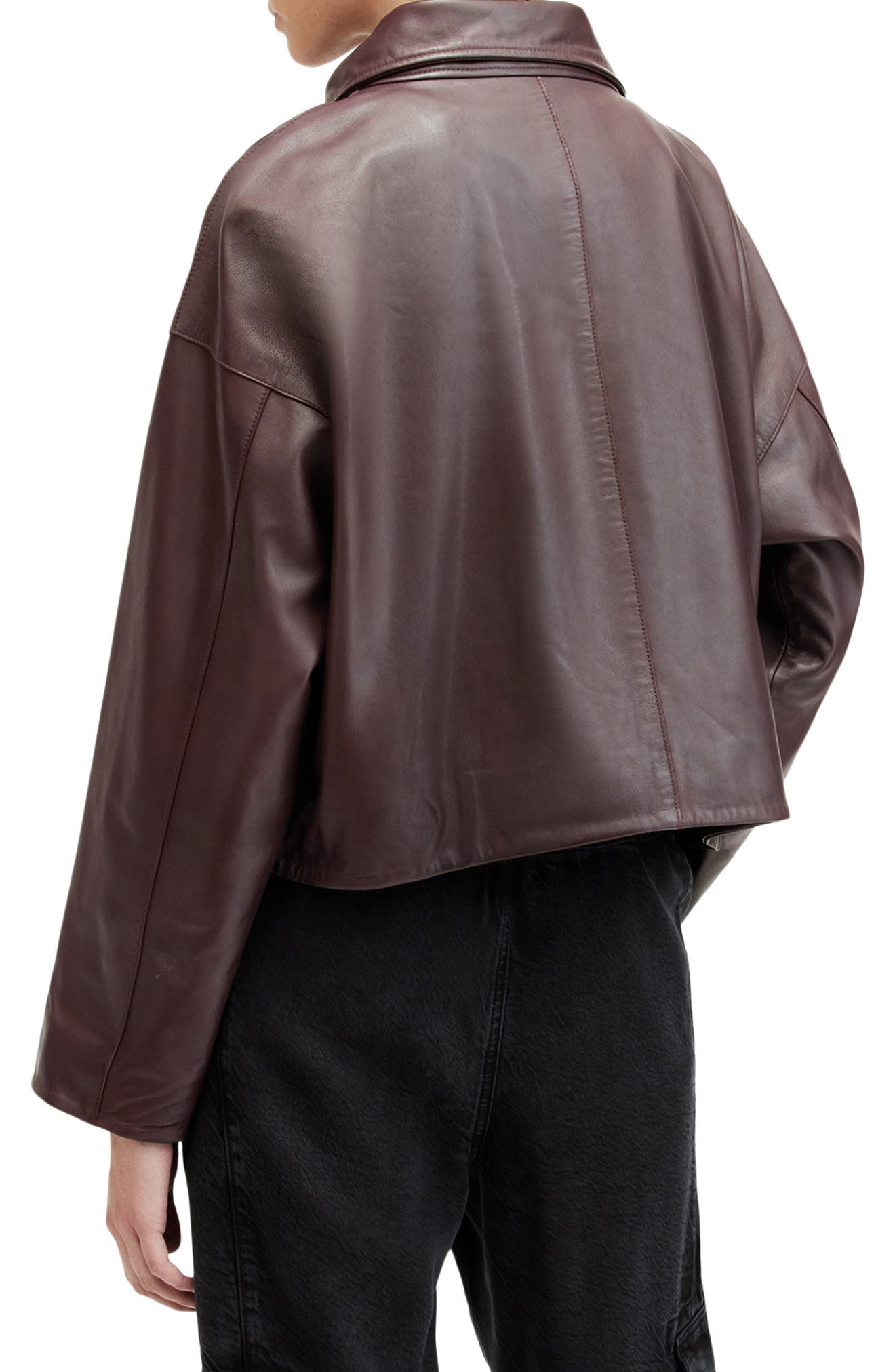 AllSaints Ryder Leather Jacket | Nordstromrack