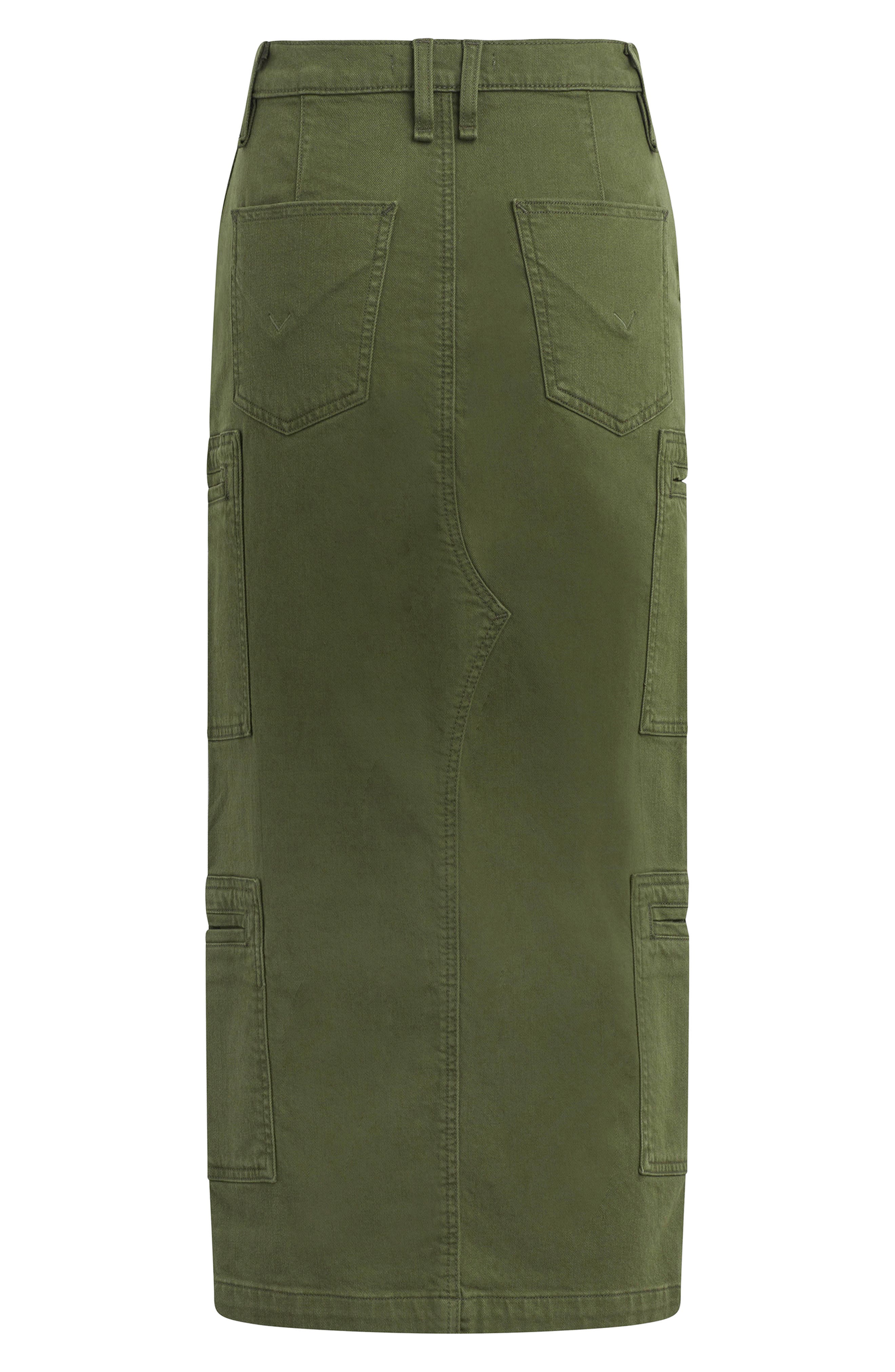 Hudson Jeans Reconstructed Denim Midi Skirt | Nordstromrack