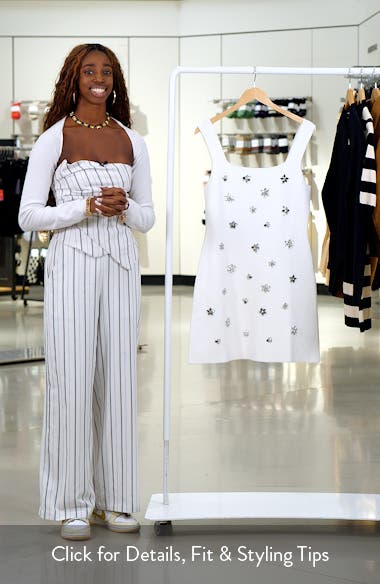 Petal & Pup Murphy Crystal Flower Minidress | Nordstrom