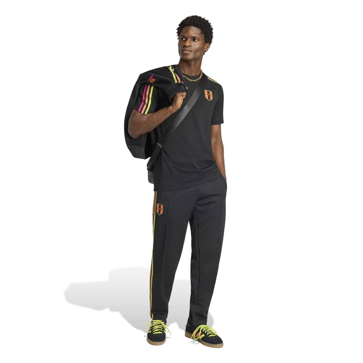Men's adidas Black Peru National Team Originals Full-Zip Track Jacket ...