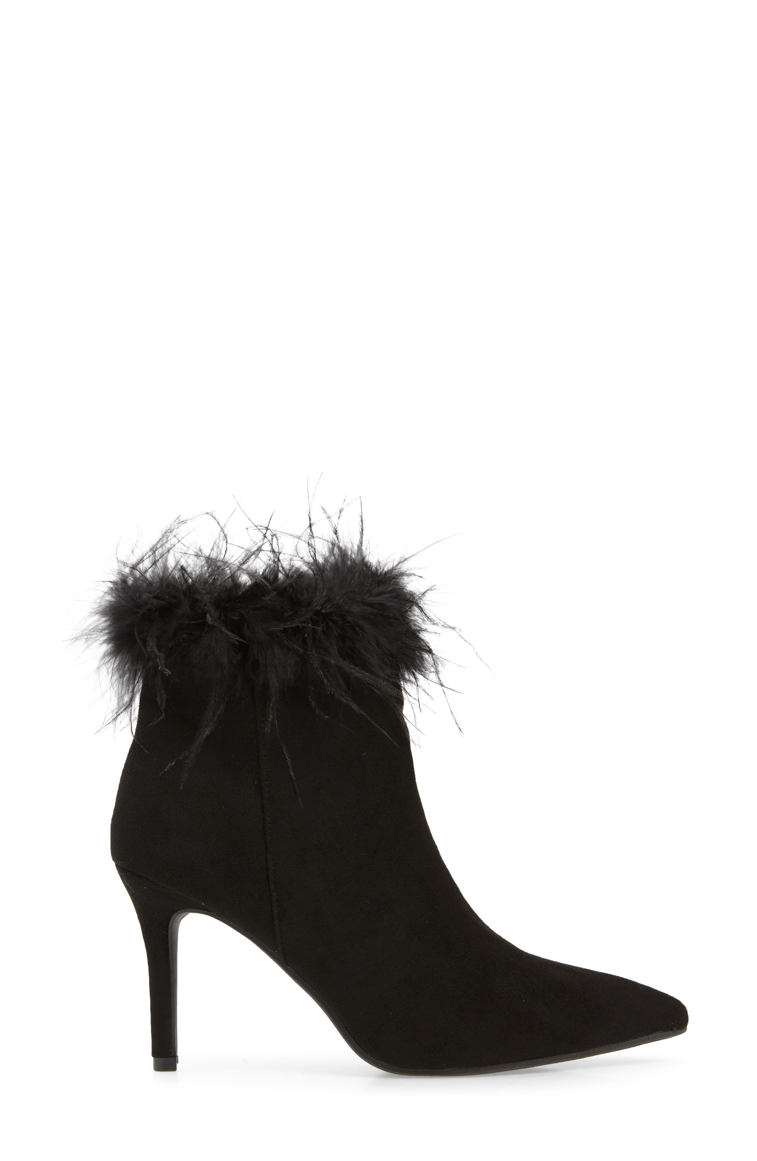 TOP GUY SHOES Vienna Feather Stiletto Bootie (Women) | Nordstromrack