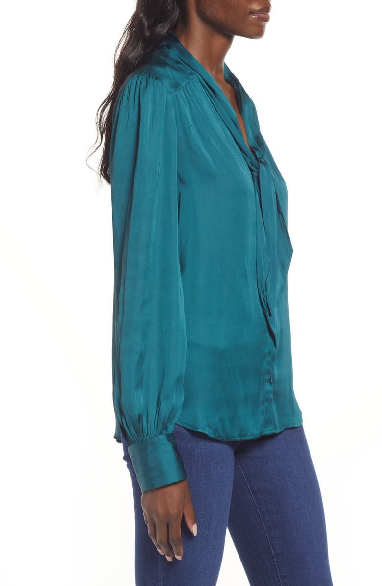 PAIGE Cleobelle Tie Neck Blouse | Nordstromrack