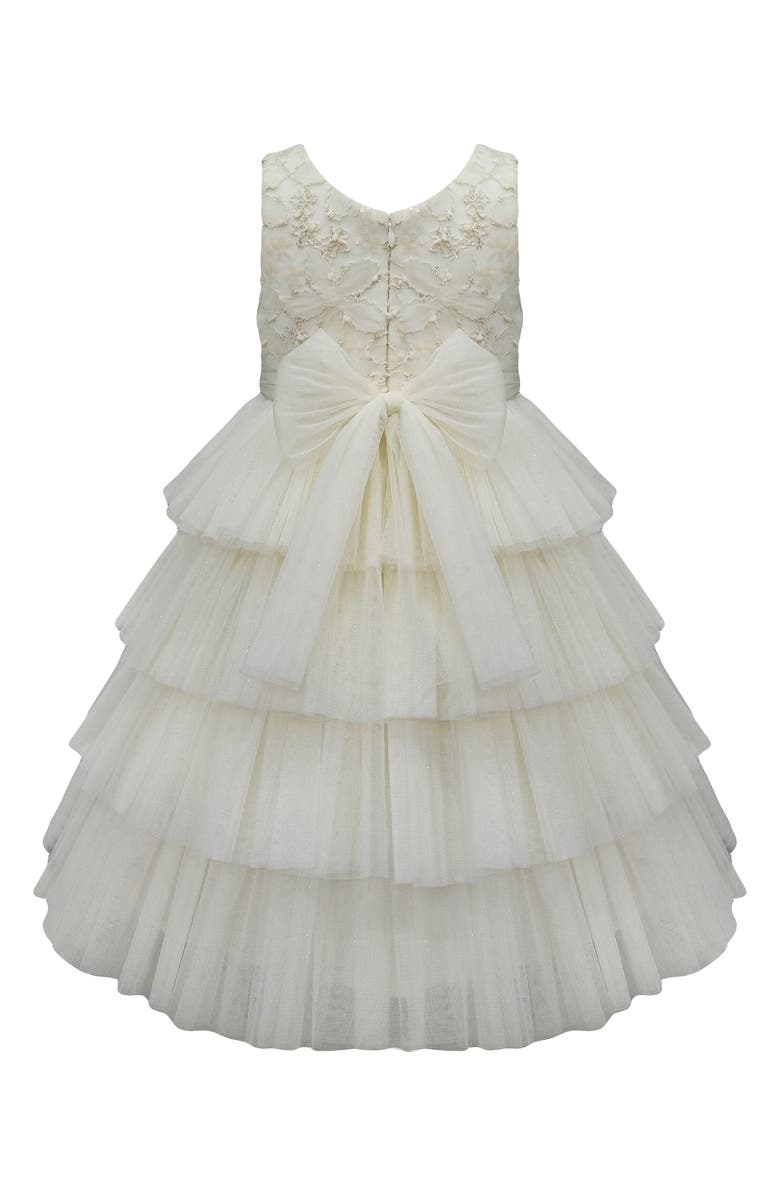 AMERICAN PRINCESS Kids' Floral Tiered Tulle Party Dress | Nordstromrack