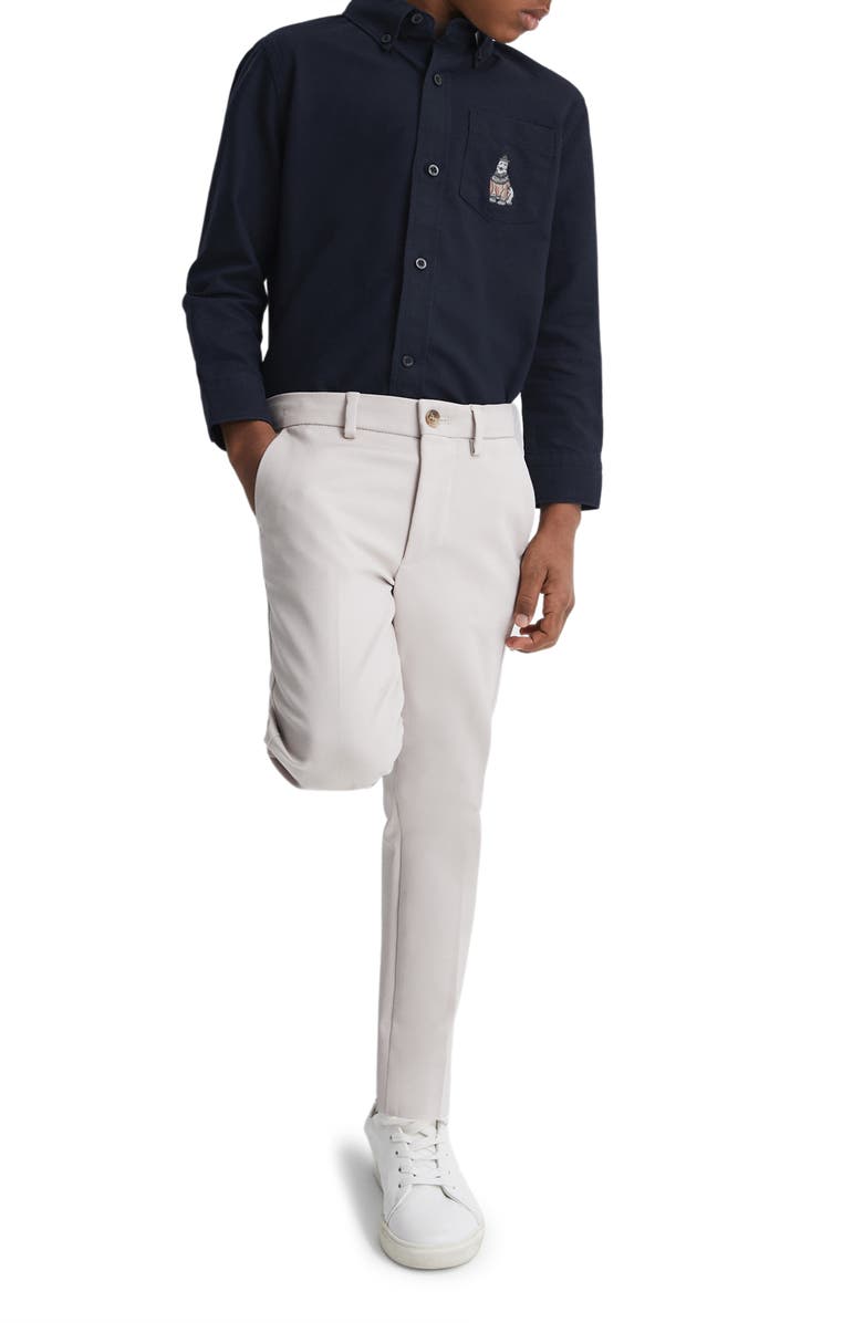 Reiss Kids' Matis Jr. Cotton Button-Down Shirt | Nordstromrack