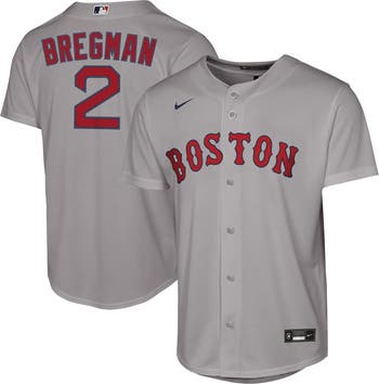 Nike Youth Nike Alex Bregman Gray Boston Red Sox Road Replica Jersey ...