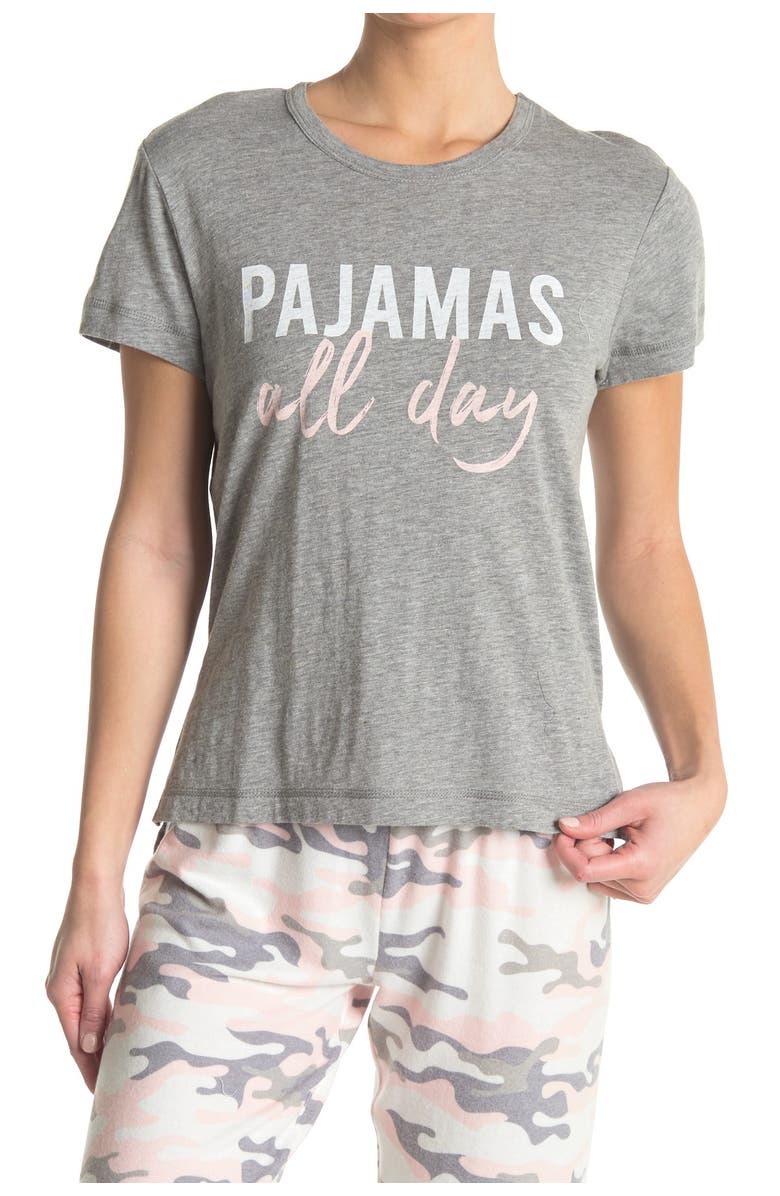 PJ Salvage Graphic Print Short Sleeve Pajama Shirt | Nordstromrack