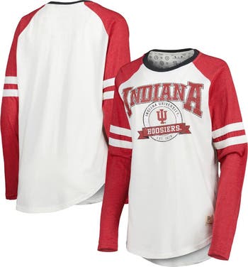 PRESSBOX Women's Pressbox White/Crimson Indiana Hoosiers Brooking ...