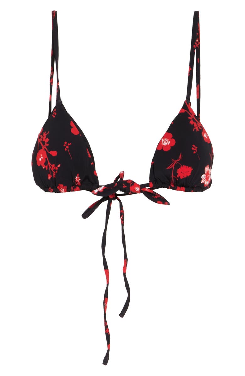 Charlie Holiday Casper Tie Front Triangle Bikini Top | Nordstromrack