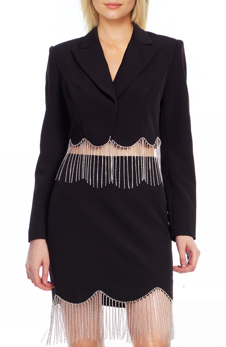 Jewel Badgley Mischka Crystal Chain Fringe Jacket | Nordstromrack