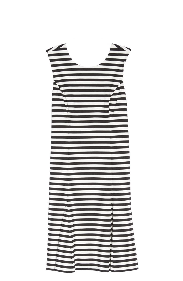 Vince Camuto Stripe Scuba Crepe Fit & Flare Dress | Nordstromrack
