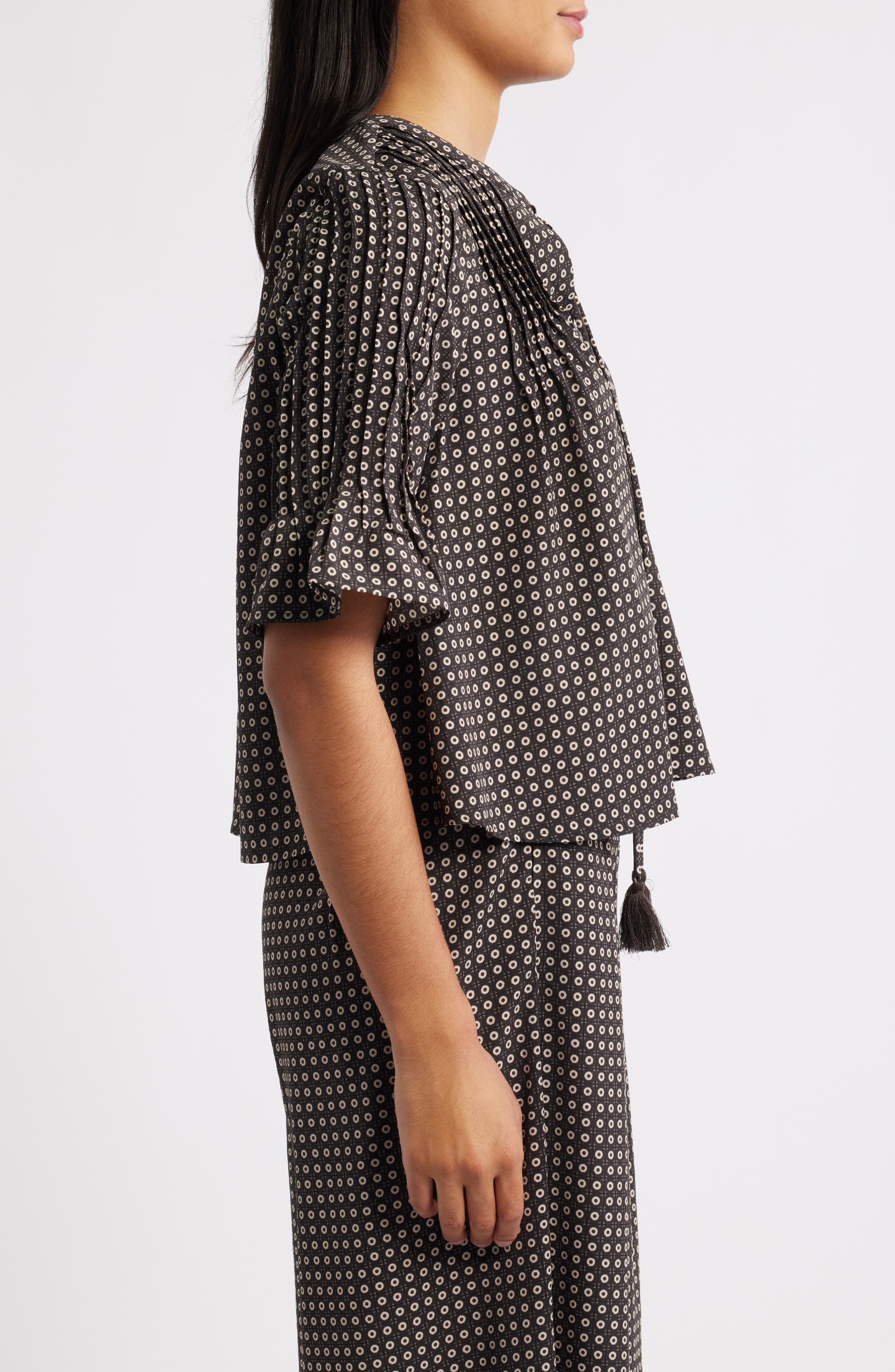 Bobeau Dot Print Boho Top | Nordstromrack