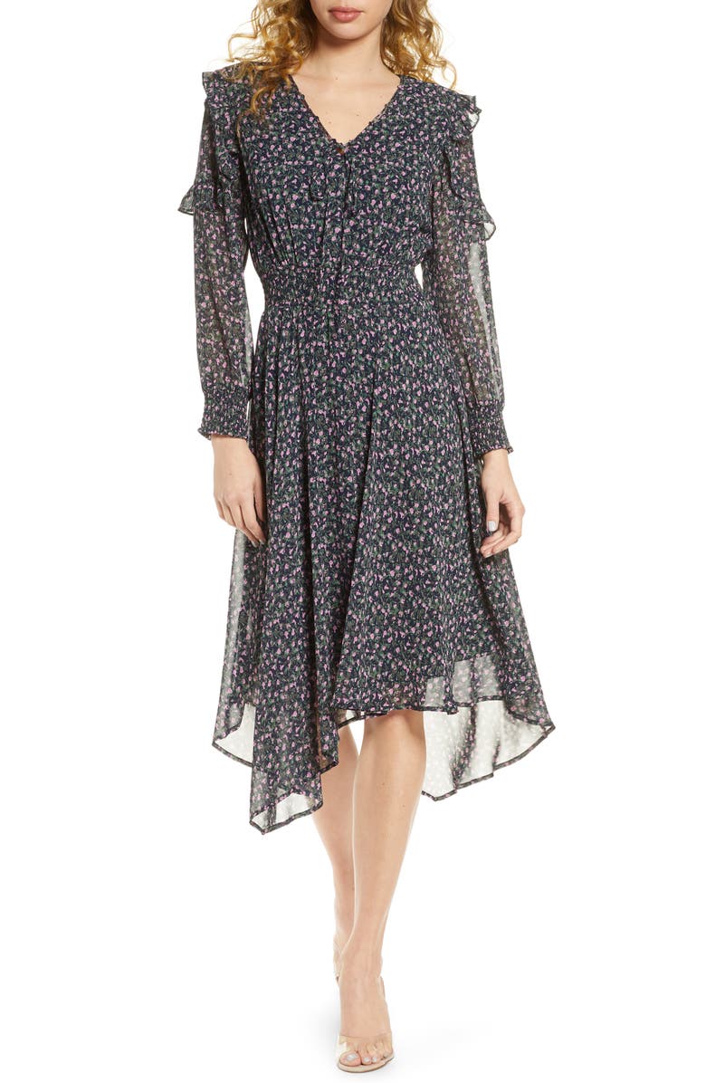 Sam Edelman Long Sleeve Chiffon Dress | Nordstromrack