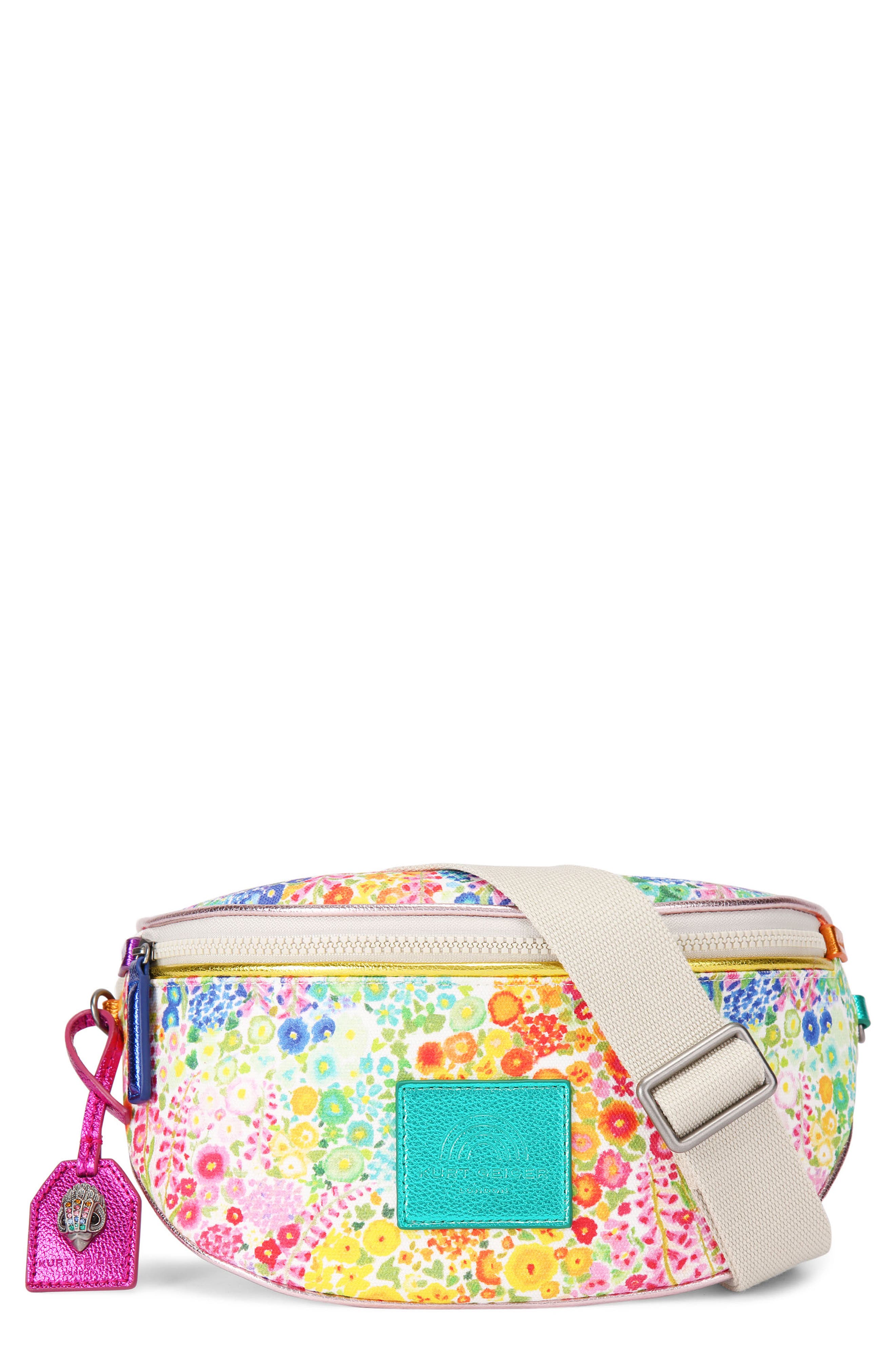 Kurt Geiger London Floral Couture Southbank Belt Bag (Women ...