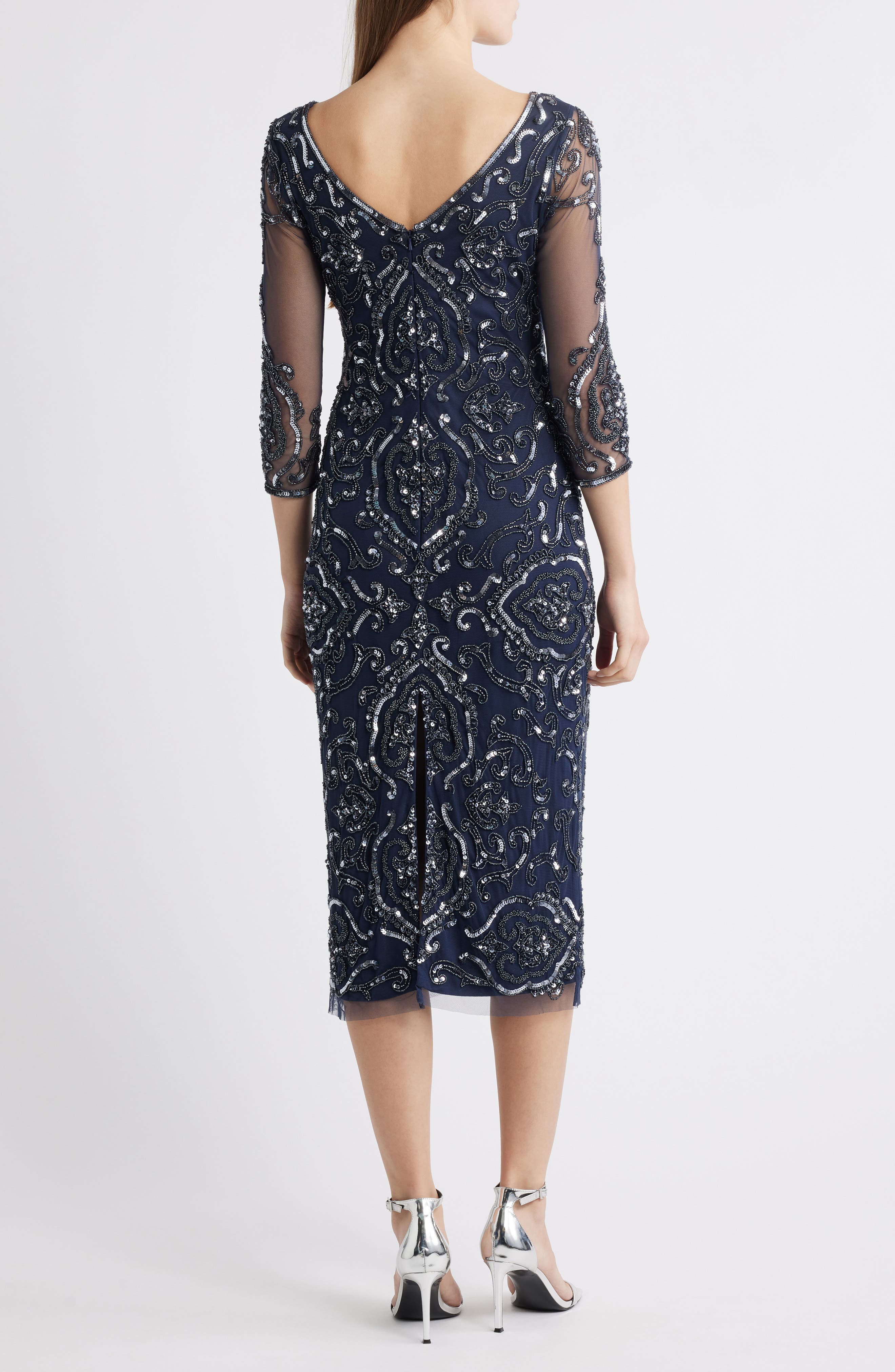Pisarro Nights Sequin & Beaded Cocktail Sheath Dress | Nordstromrack