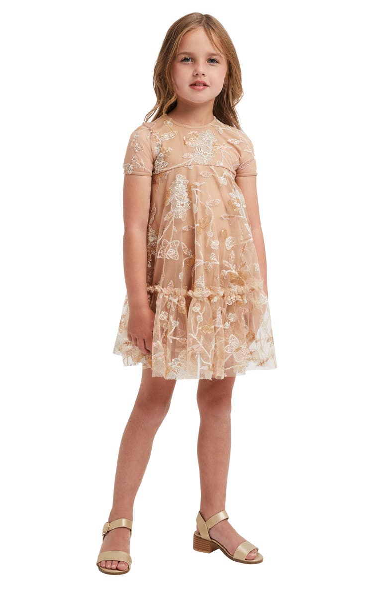 Bardot Junior Kids' Emarie Embroidered Sequin Party Dress | Nordstrom