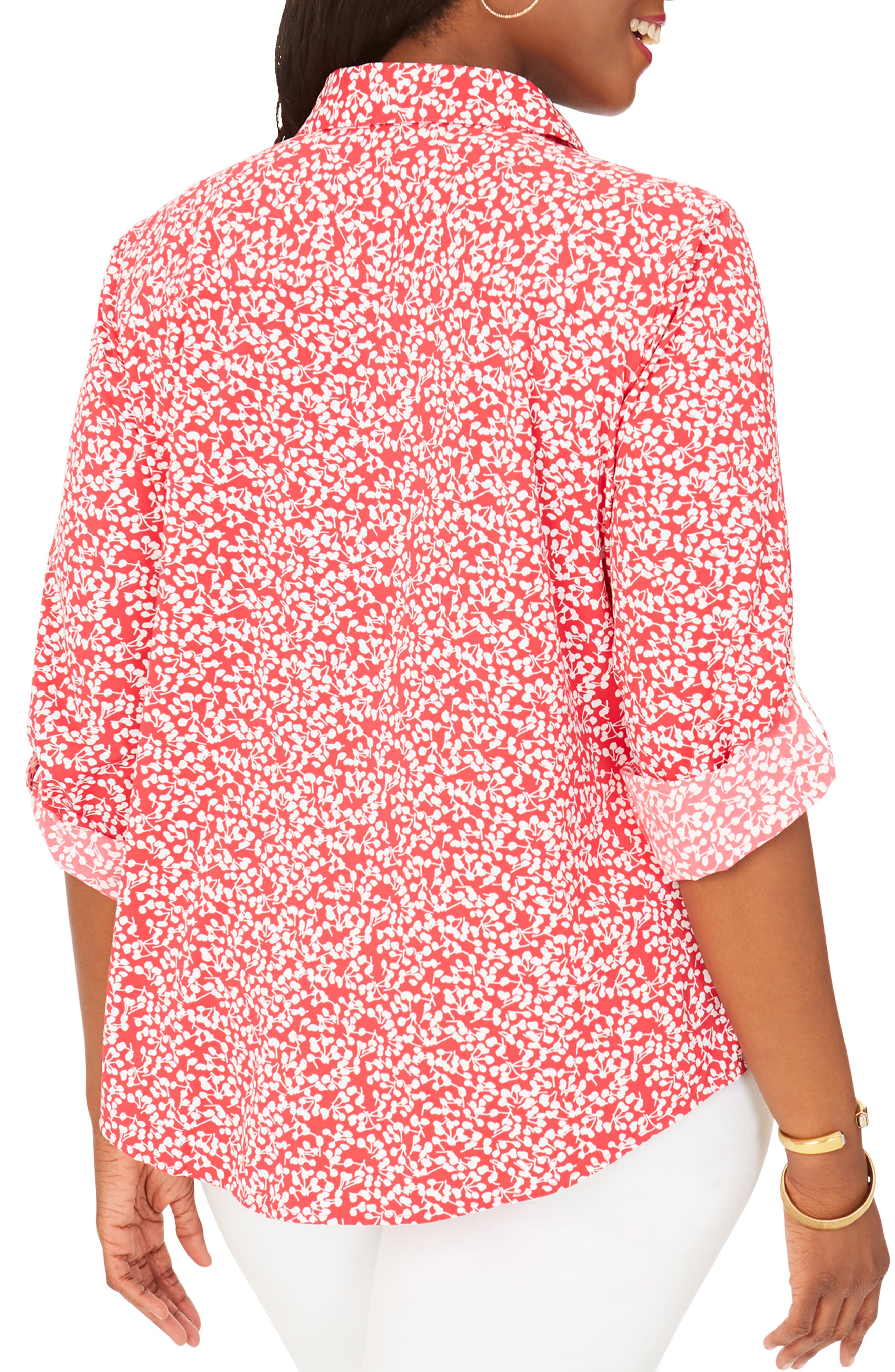 Foxcroft Zoey Roll Tab Button-Up Shirt | Nordstromrack