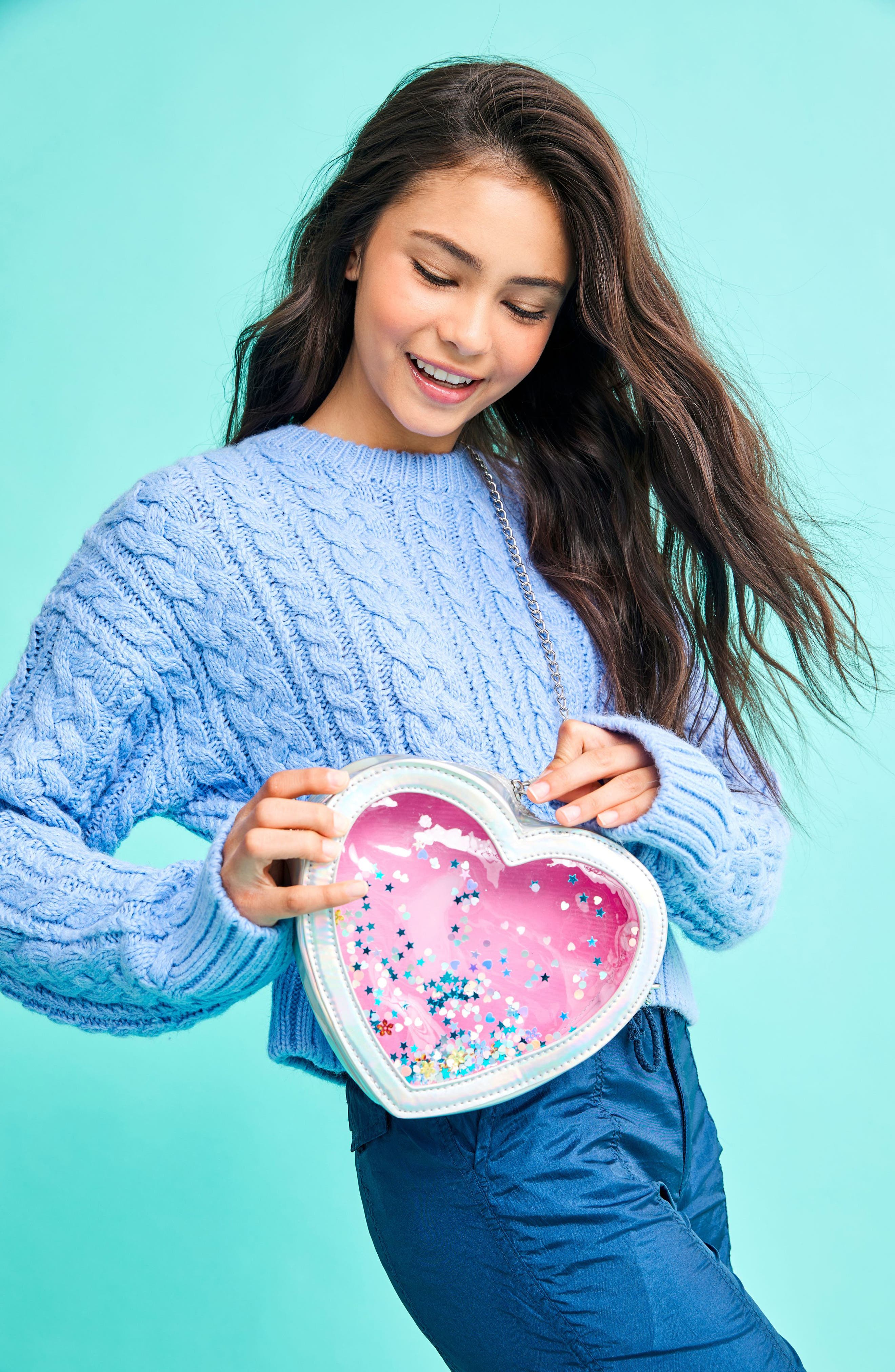 Iscream Kids' Heart Confetti Crossbody Bag | Nordstromrack