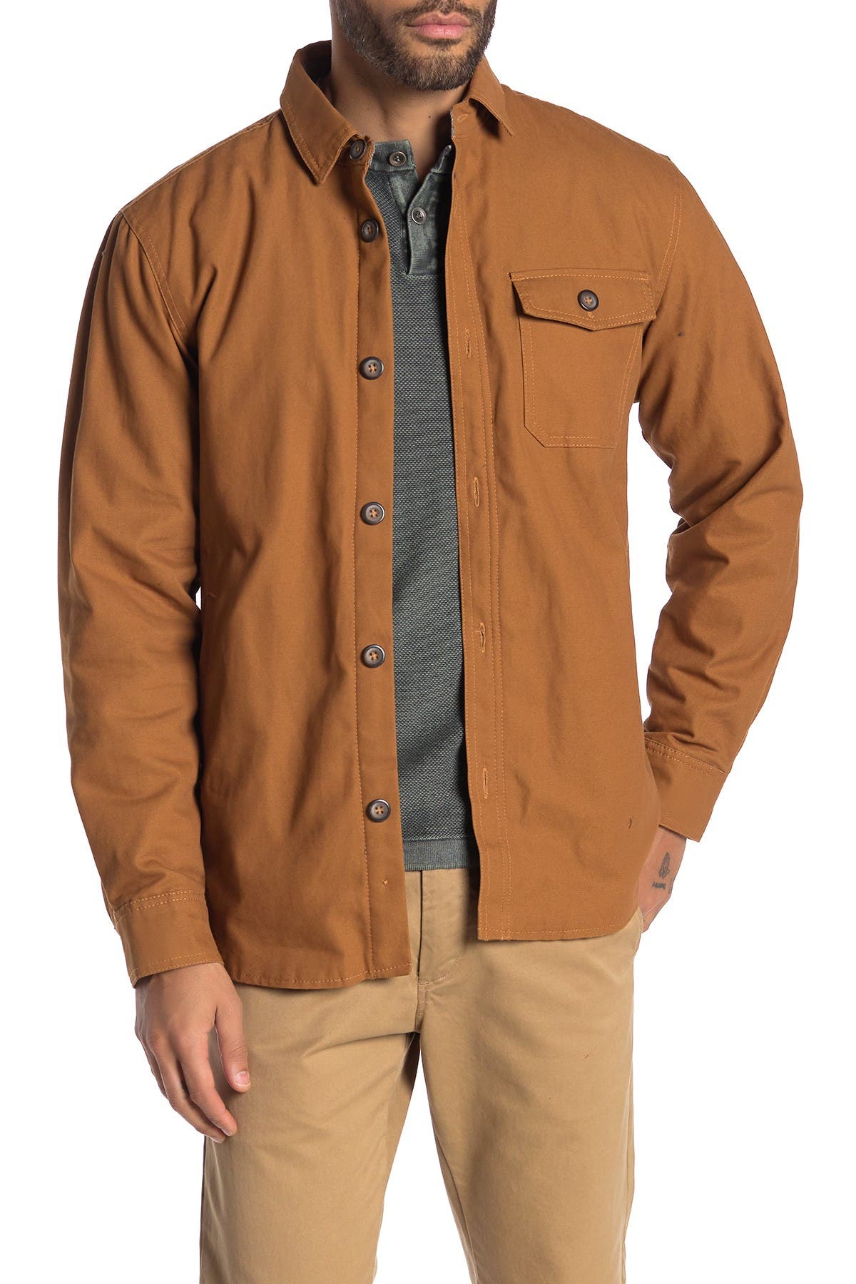 Vintage 1946 Faux Shearling Lined Shirt Jacket | Nordstromrack