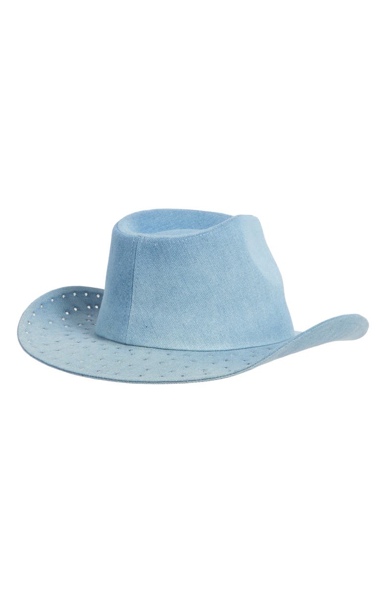 David & Young Rhinestone Embellished Cowboy Hat | Nordstromrack
