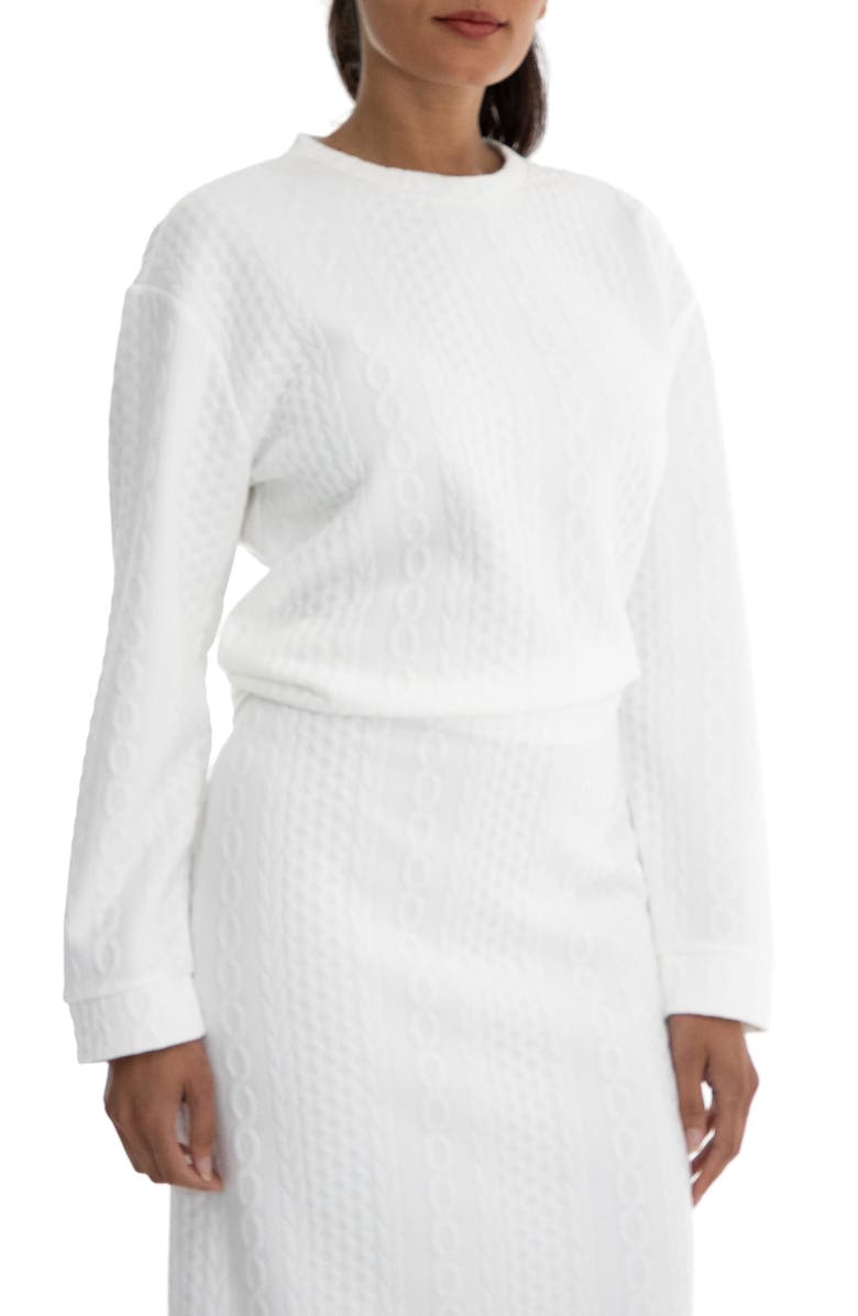 Nanette Lepore Play Cable Stitch Sweater | Nordstromrack