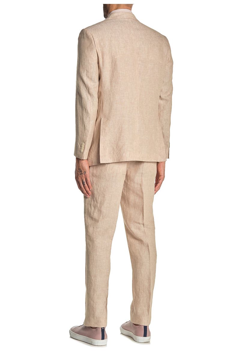 Tommy Hilfiger Light Tan Solid Two Button Notch Lapel Linen Suit ...
