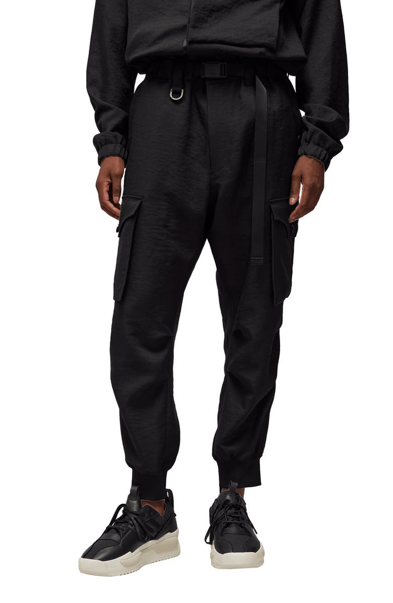 Y-3 Belted Recycled Polyester Cargo Pants | Nordstrom