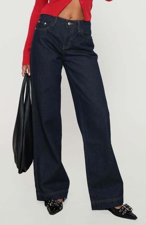 Low Rise Wide Leg Jeans | Nordstrom