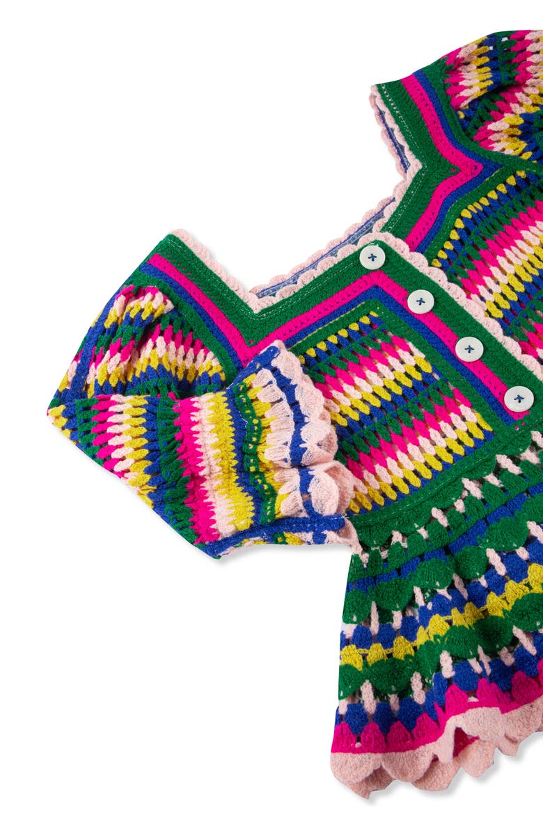Truce Kids' Crochet Button Front Top | Nordstromrack