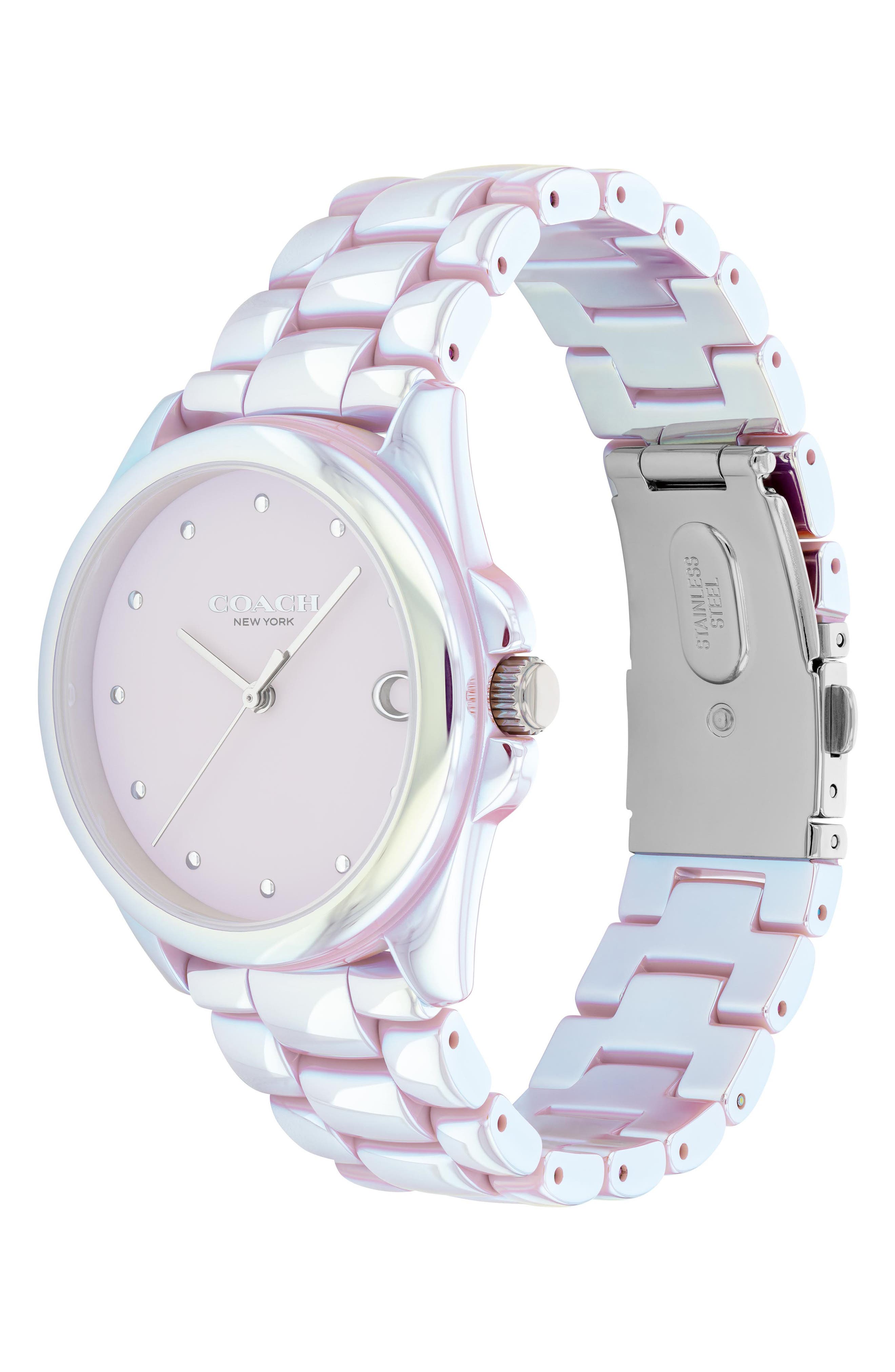 COACH Greyson Ceramic Bracelet Watch, 36mm | Nordstromrack