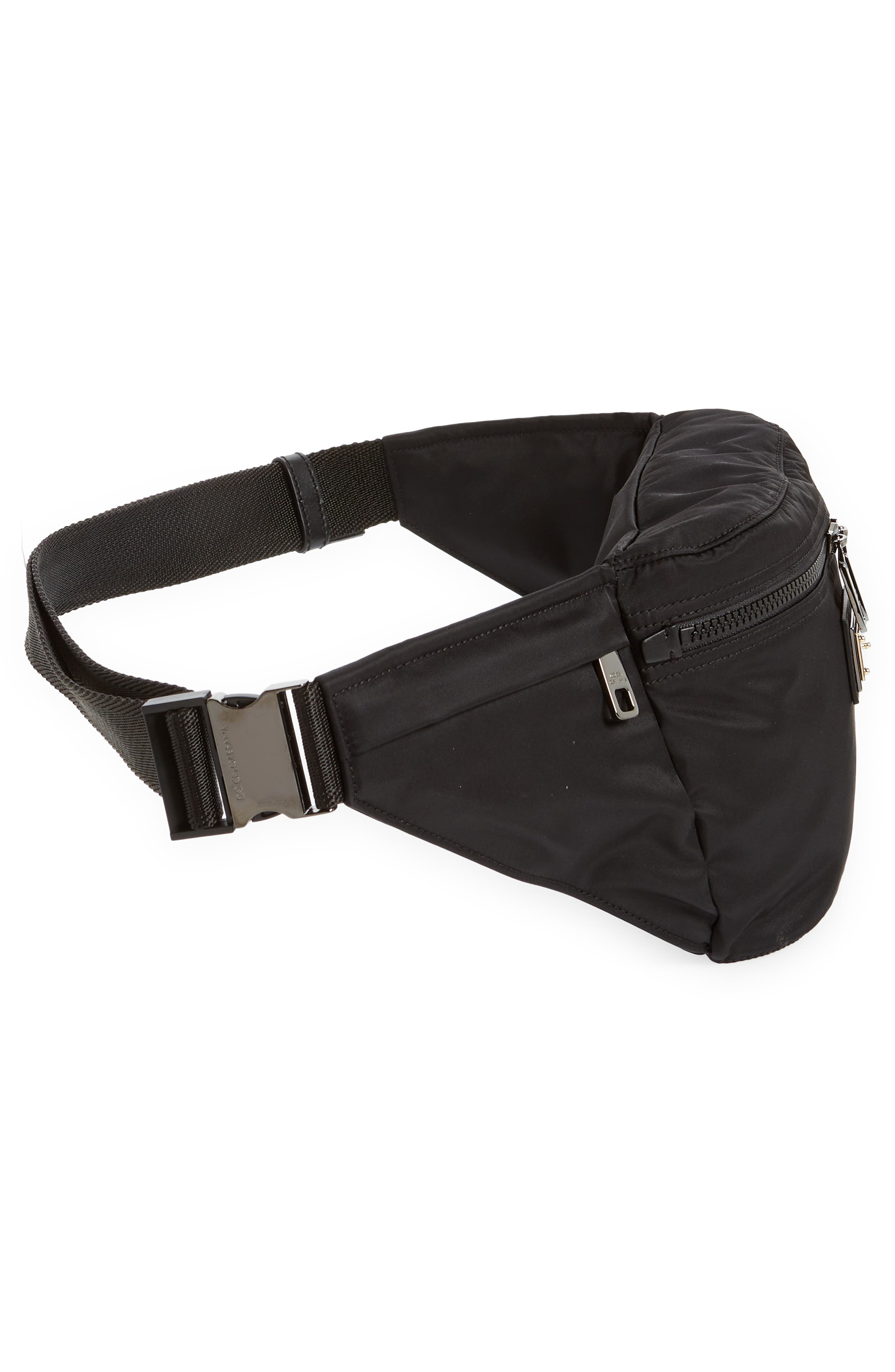 Dolce&Gabbana Logo Plaque Nylon Belt Bag | Nordstrom