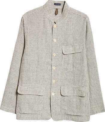 Drake's Check Linen Forestiere Jacket | Nordstrom