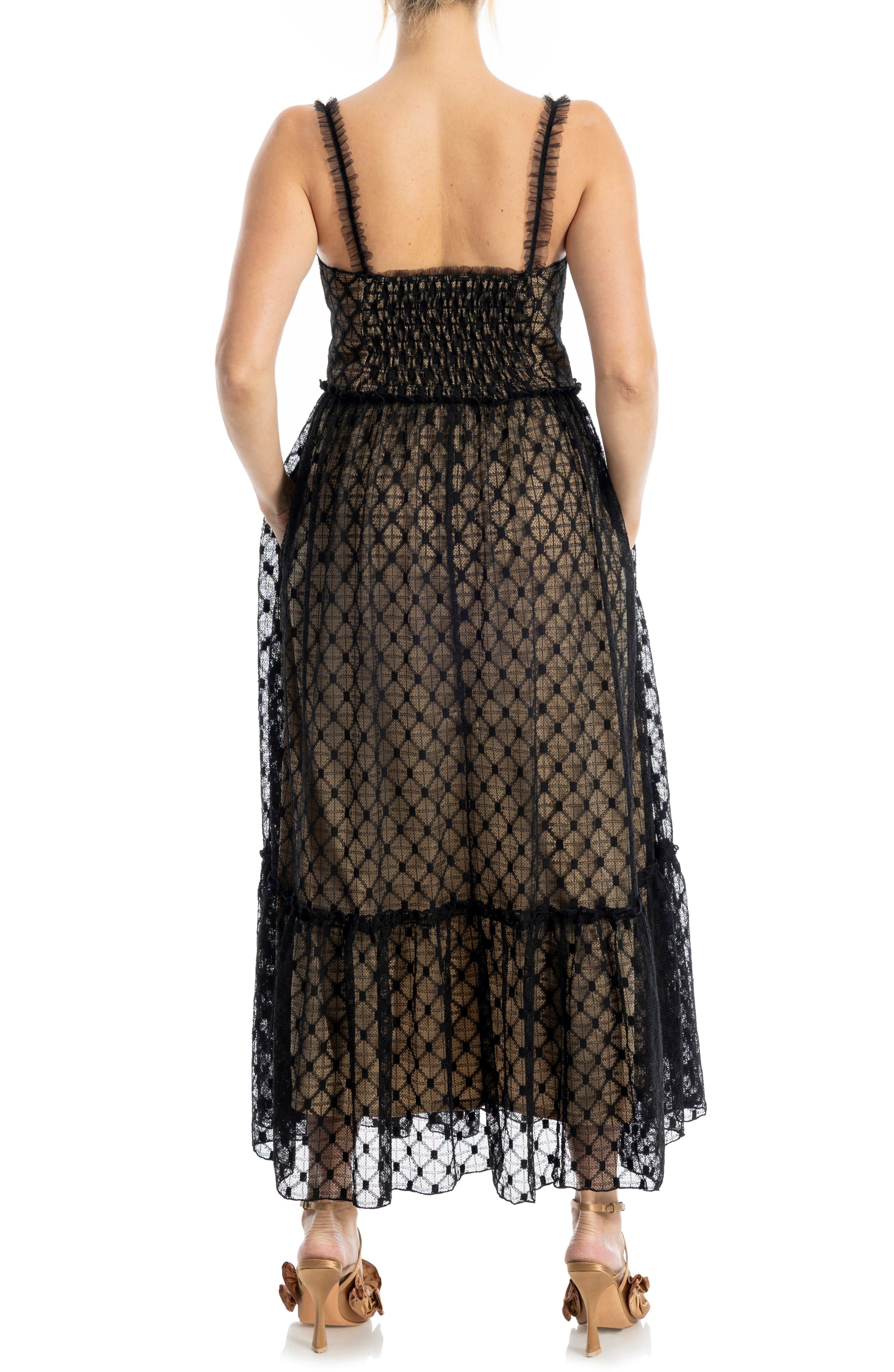 MAX STUDIO Lace Midi Dress | Nordstromrack