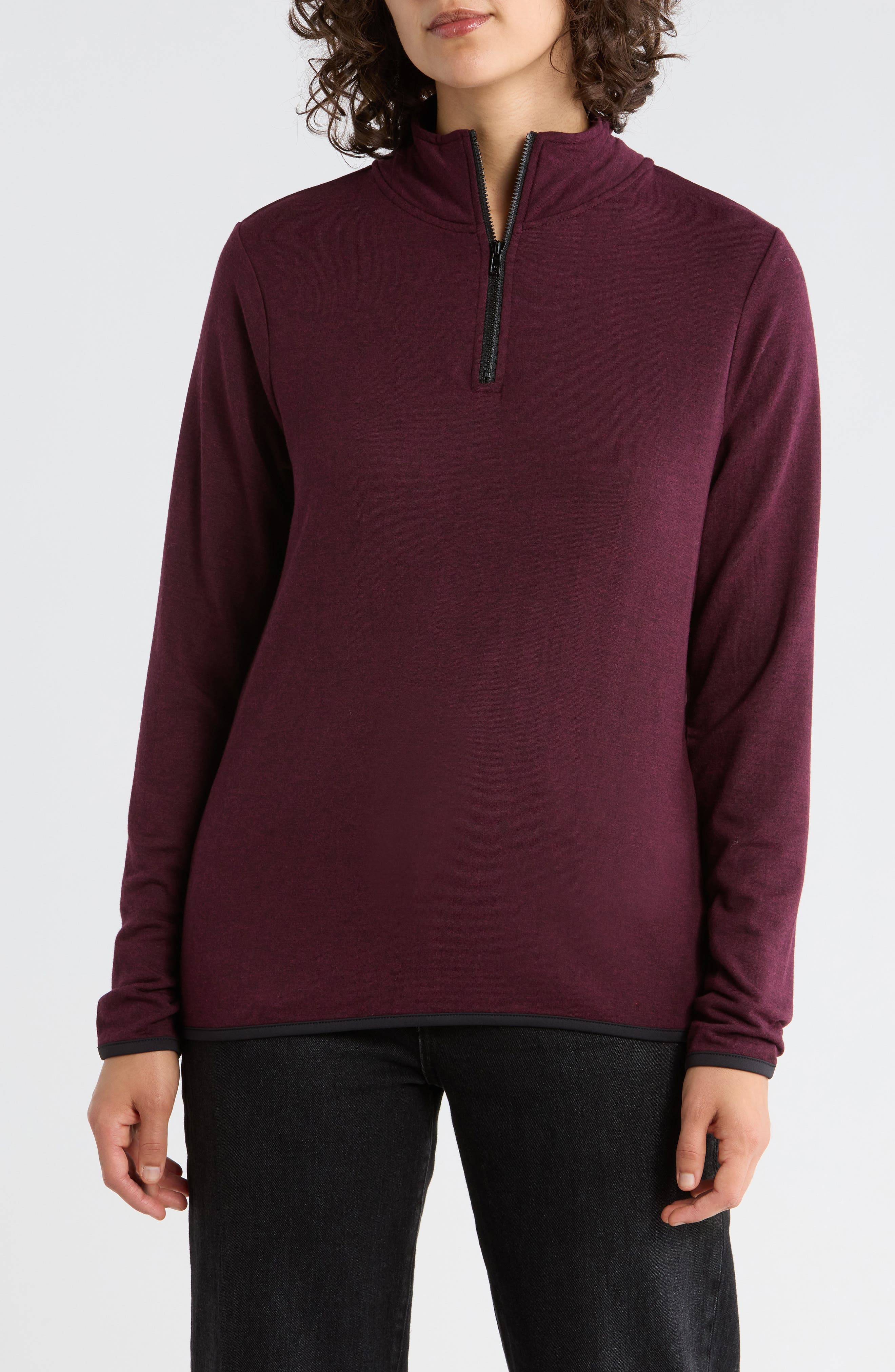 Feather Fleece Quarter Zip Sweatshirt (Women) | Nordstromrack