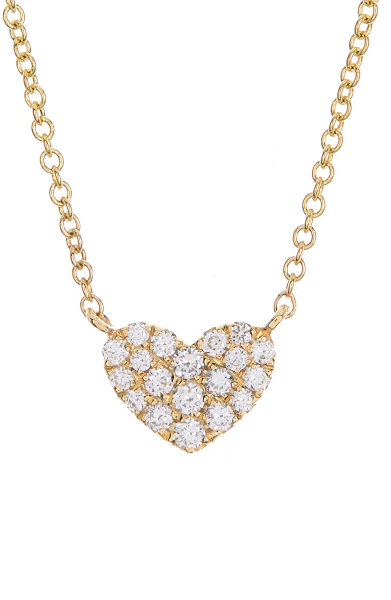 Bony Levy Icons 18K Yellow Gold Pave Diamond Heart Pendant Necklace - 0 ...