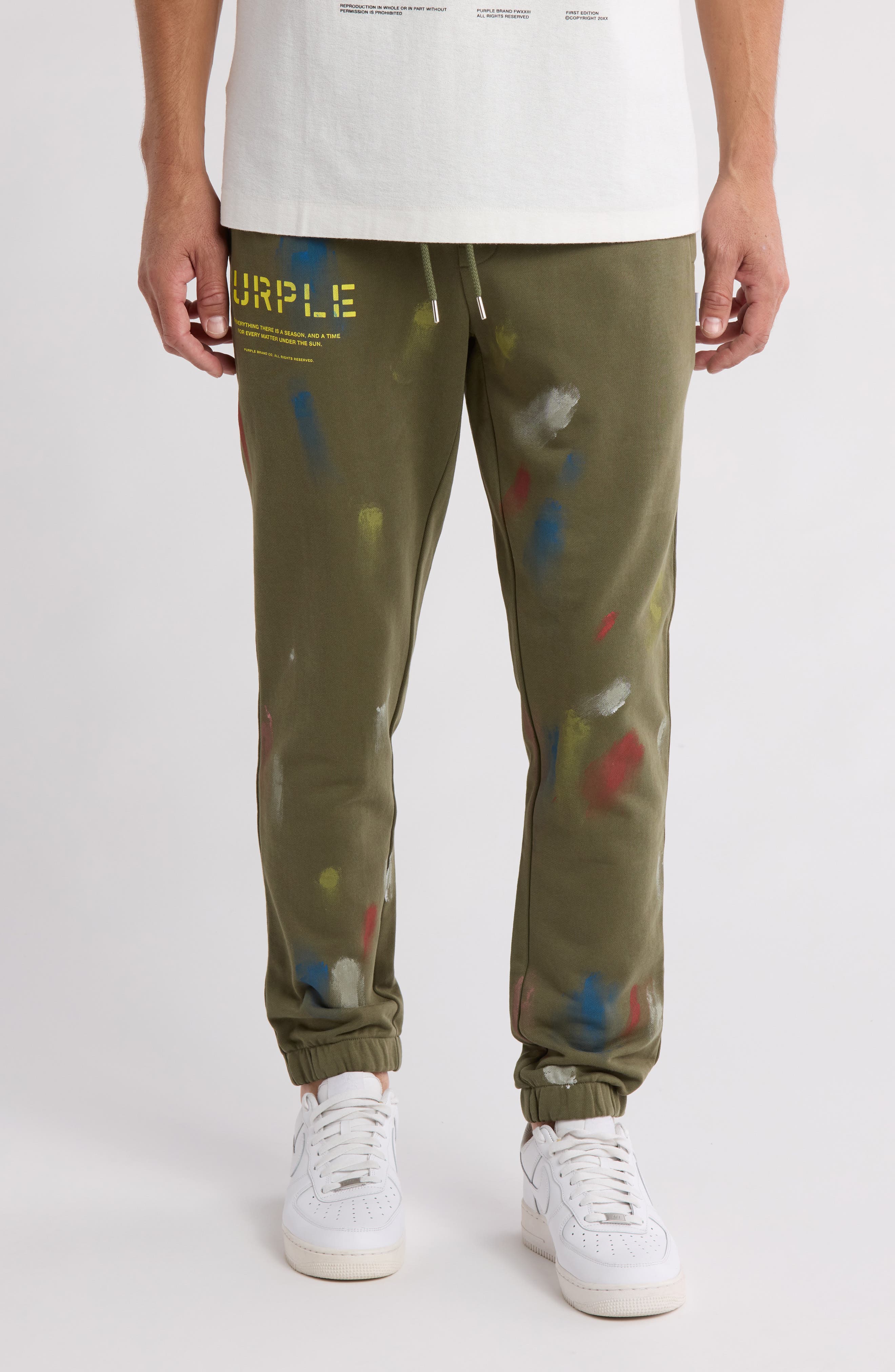 PURPLE BRAND F.T.M.S.W.P. Cotton French Terry Joggers | Nordstromrack