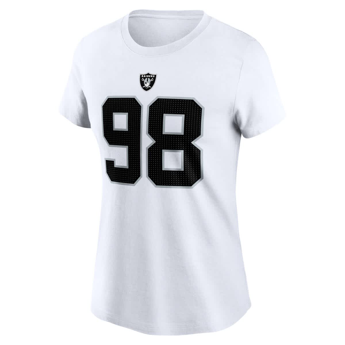 Nike Women's Nike Maxx Crosby White Las Vegas Raiders Player Name ...