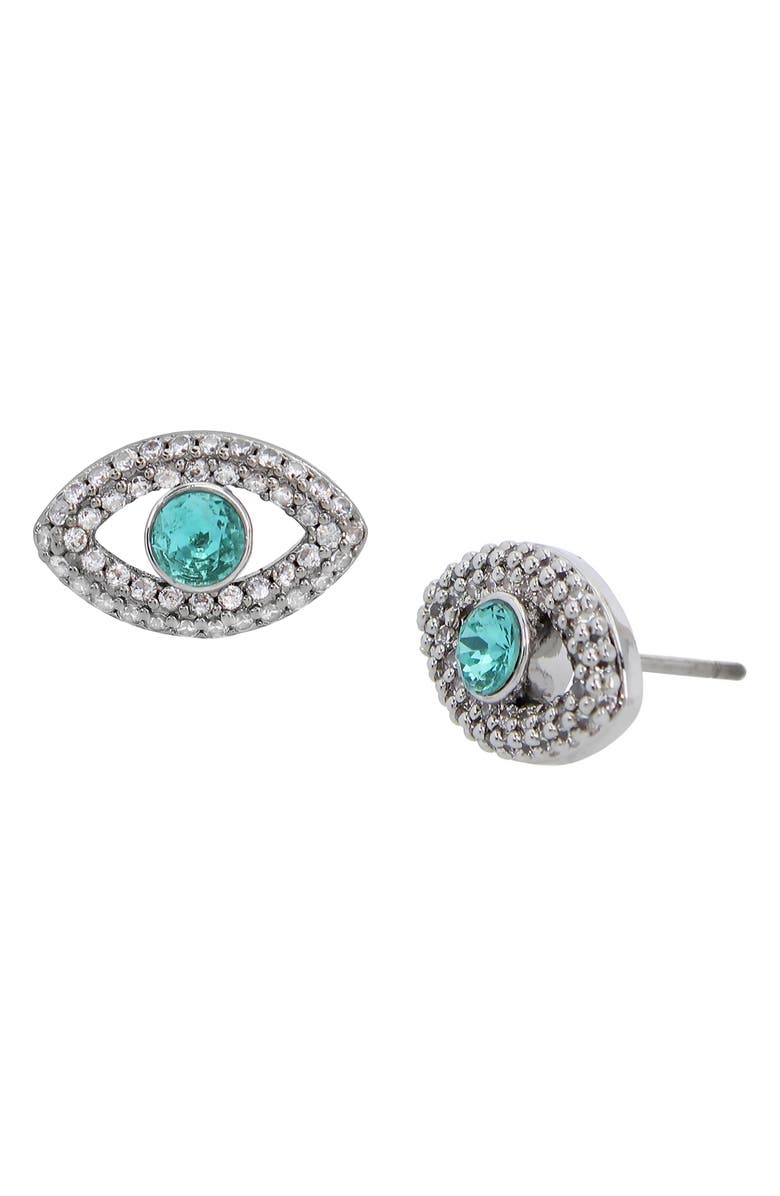Kurt Geiger London Crystal & CZ Evil Eye Stud Earrings | Nordstromrack