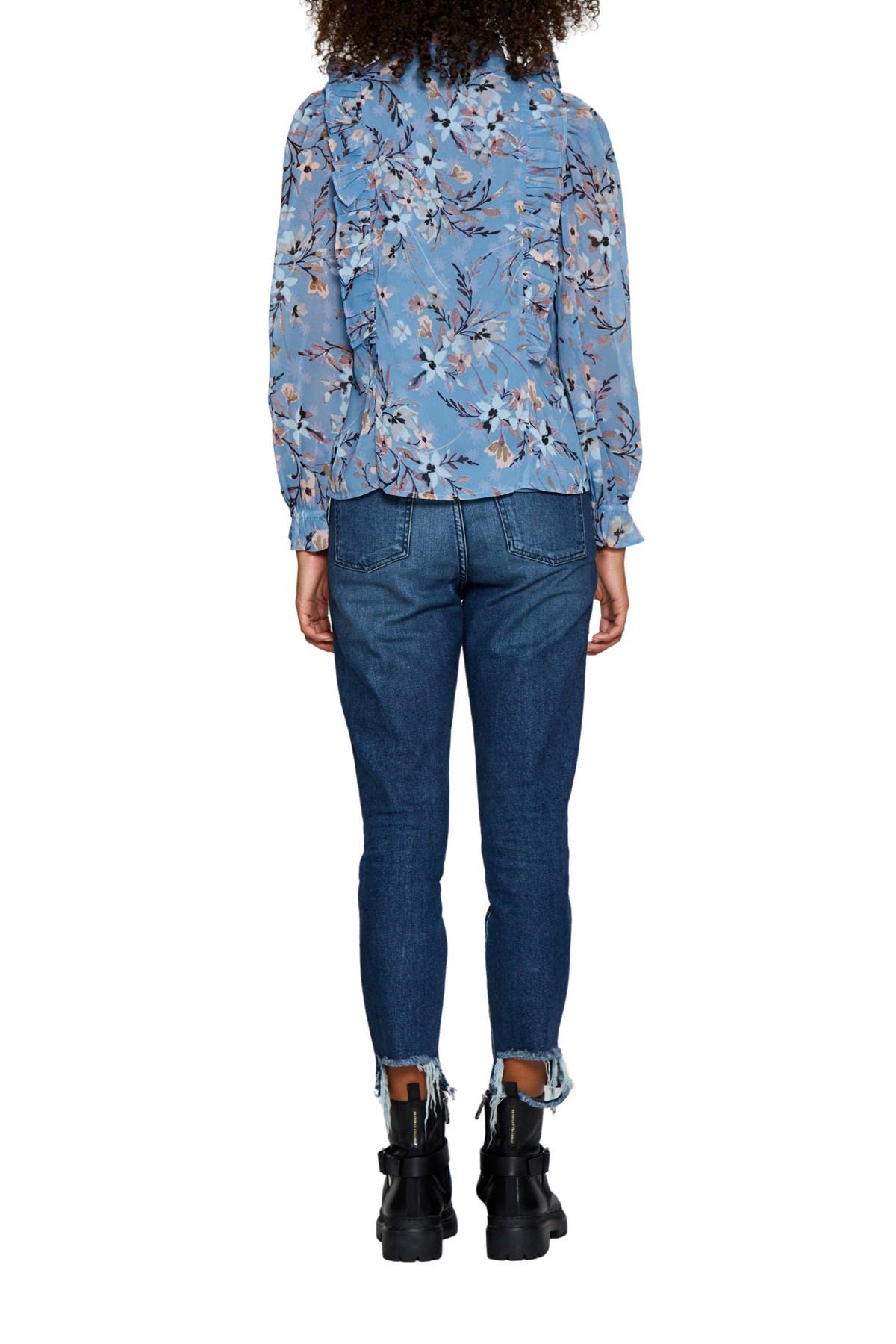Walter Baker Kyra Floral Ruffled Long Sleeve Top | Nordstromrack