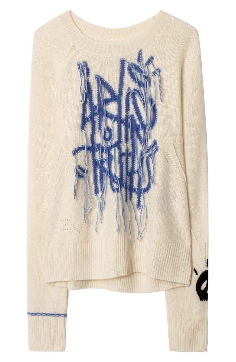 Zadig & Voltaire Chunky Art Cashmere & Wool Blend Sweater | Nordstromrack
