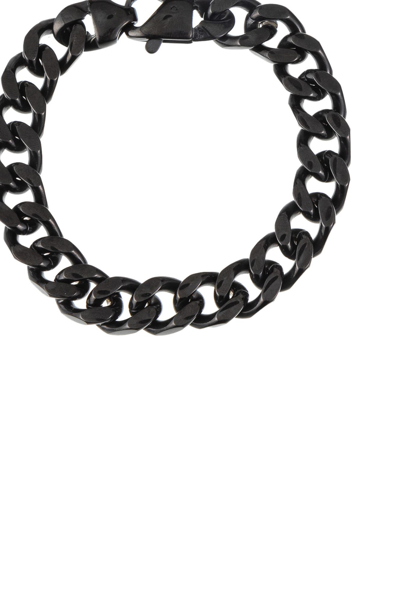 EYE CANDY LOS ANGELES Men's Andrew Titanium Curb Chain Necklace ...